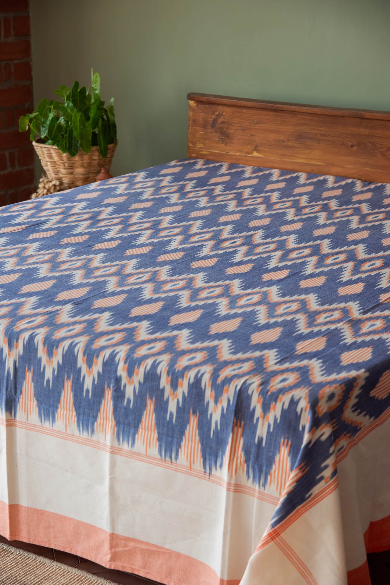 CT IKKAT BED COVERS-90X108 – Kalpa Druma