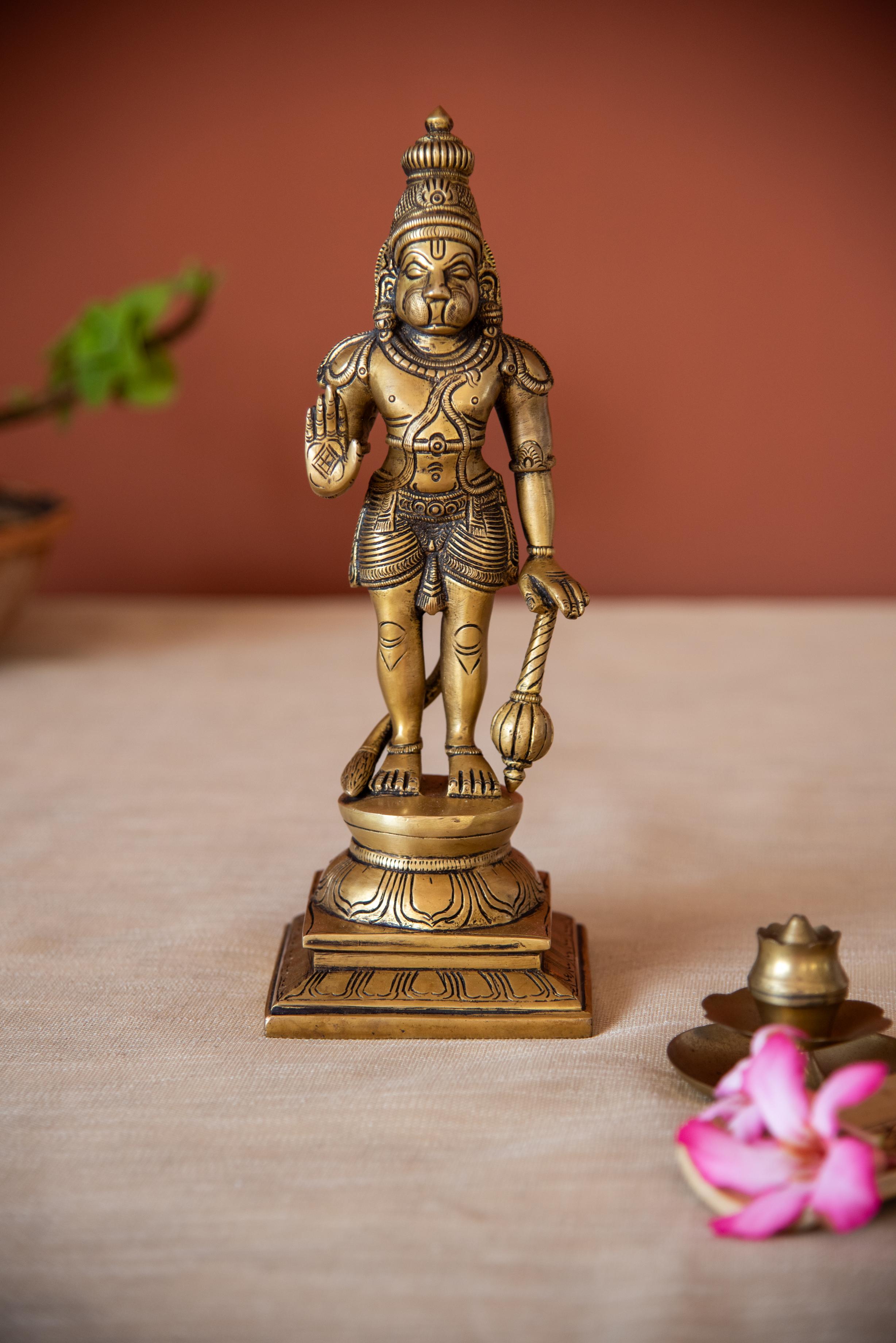 Brass Hanuman Standing – Kalpa Druma